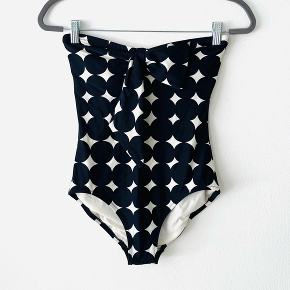 kate spade | Swim | Kate Spade New York Polka Dot Strapless Swimsuit ...